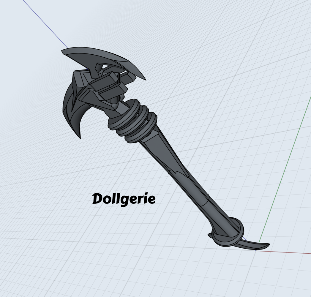 [50% off till Dec 31, 2024] 1/3 Cyber AXE STL file for 3D Printing ...